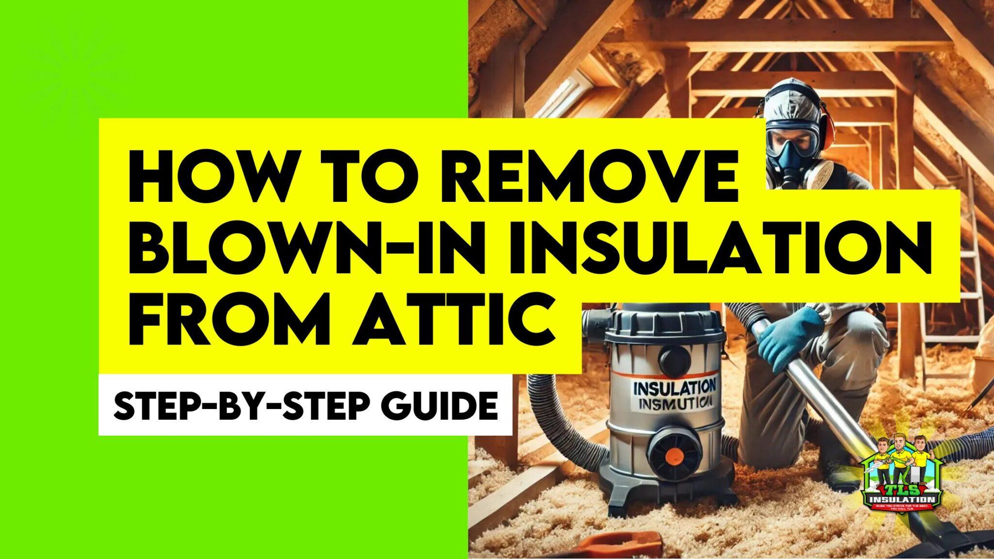 How to Remove Blown in Insulation From Attic - TLS Insulation